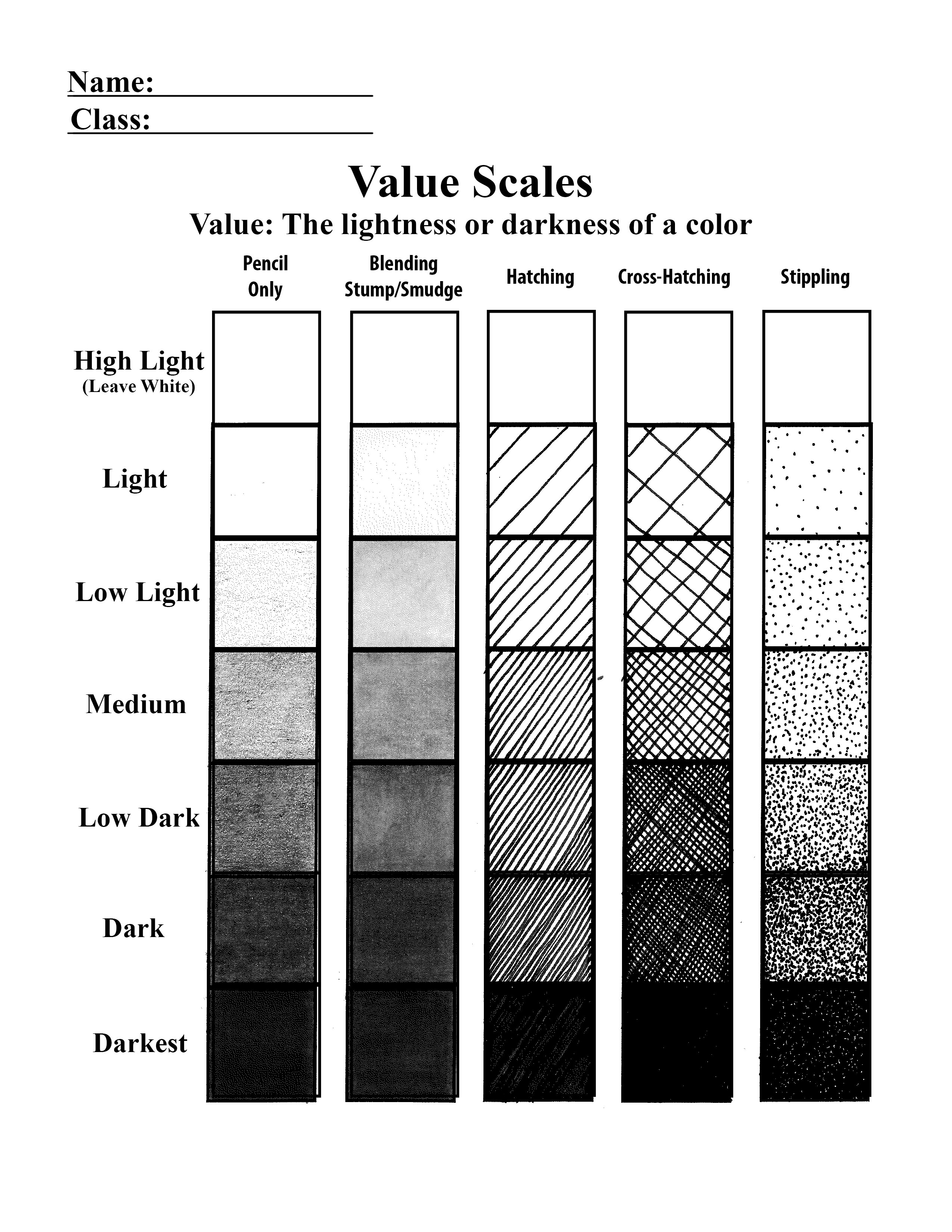 Value Scale Worksheet Free Download Goodimg co
